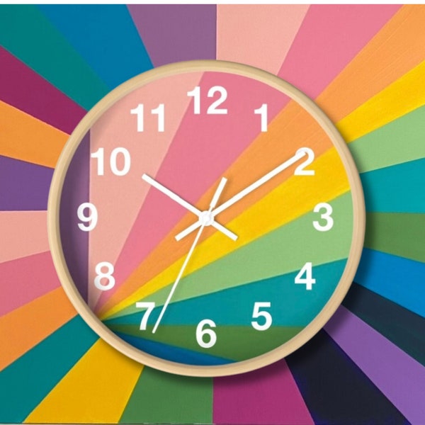 80s Wall Clock - Etsy