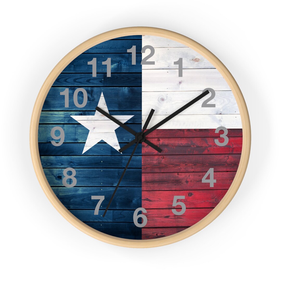 4th of July Clock Custom Wall Clock Personalize the Colors for Hand ...