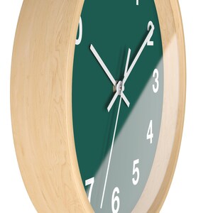 Dark Green Wall Clock Cool Wall Clock Personalize the Colors for Hand ...