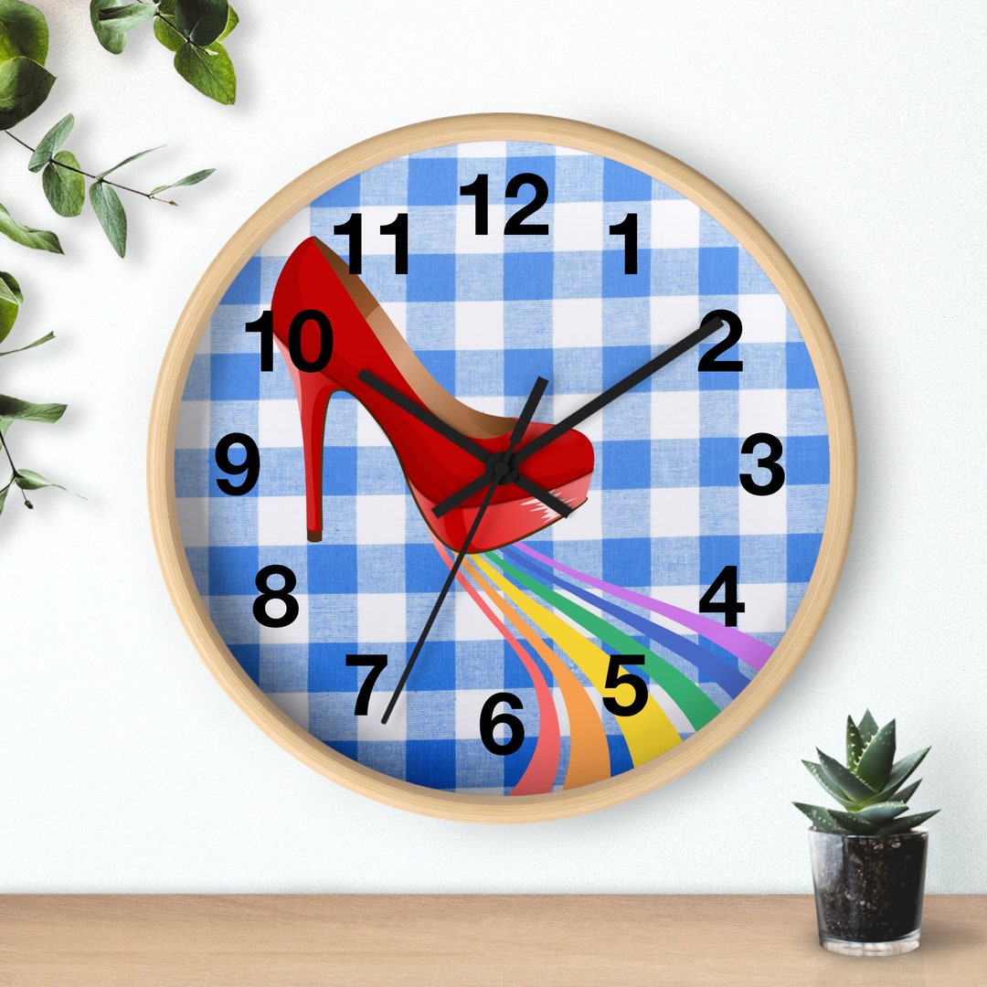 Fun Wall Clock Silly Clock Colorful Classroom Clock Personalize Colors ...