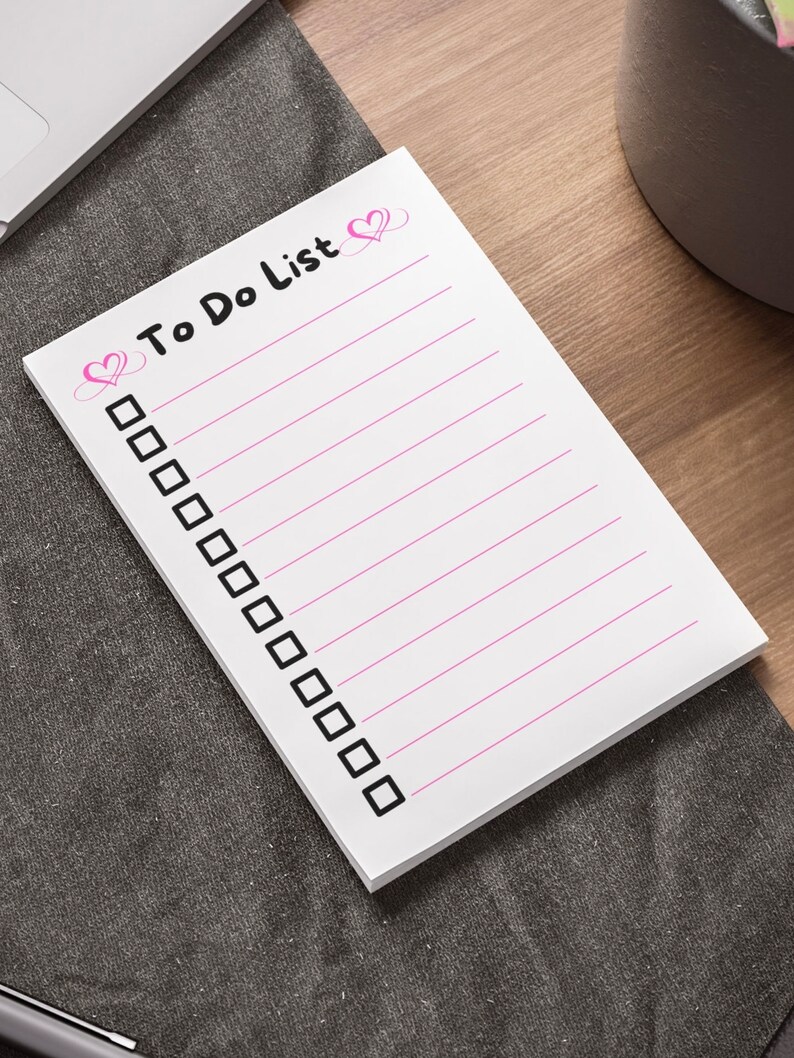 To Do List Post-it Notes List Sticky Notes in 4x6 Inches 12 Check Boxes ...