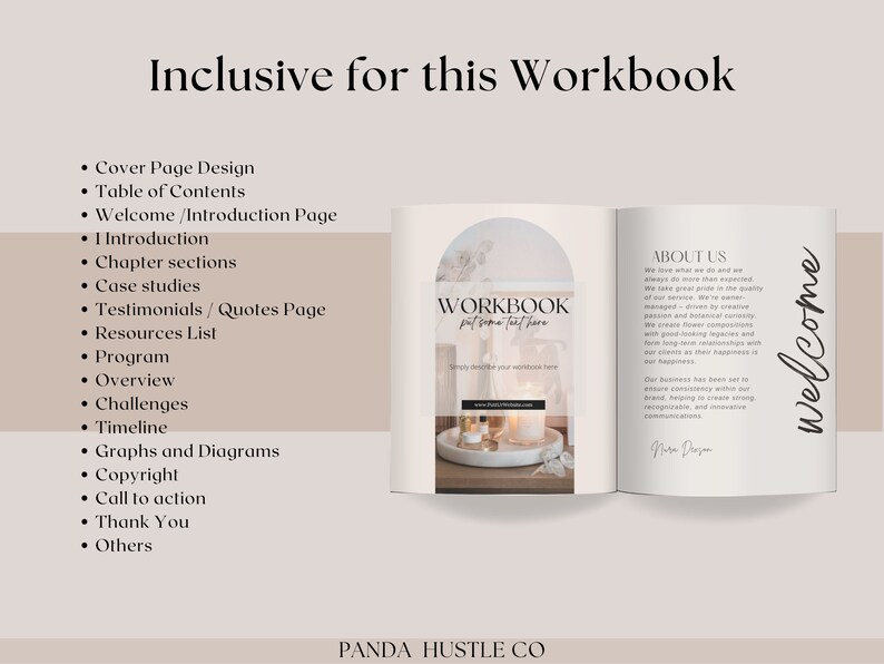 Editable Workbook Template | Lead Magnet | Life Coach | Course Guide ...