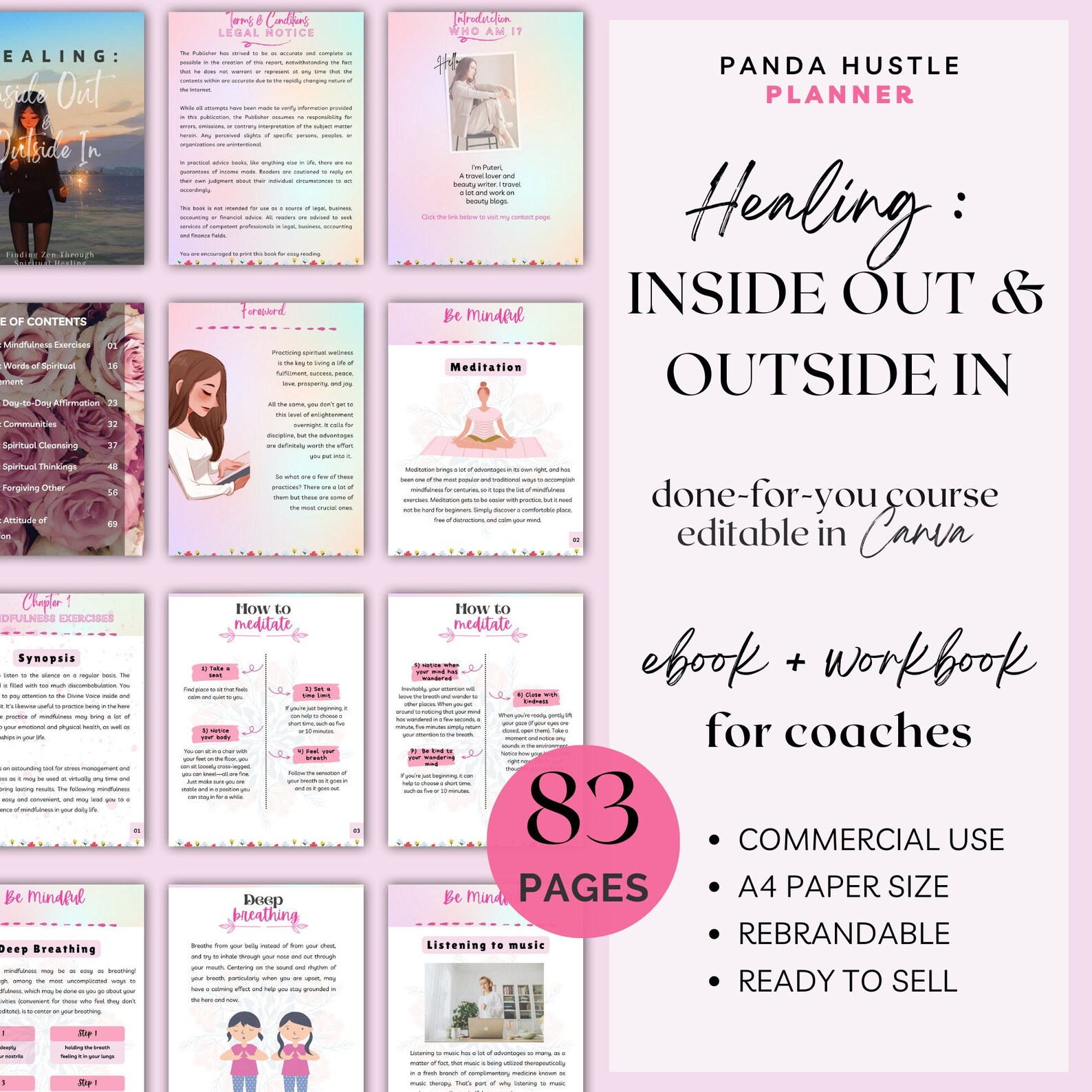 Done for You | Healing Inside Out & Outside in |editable Canva | Life ...