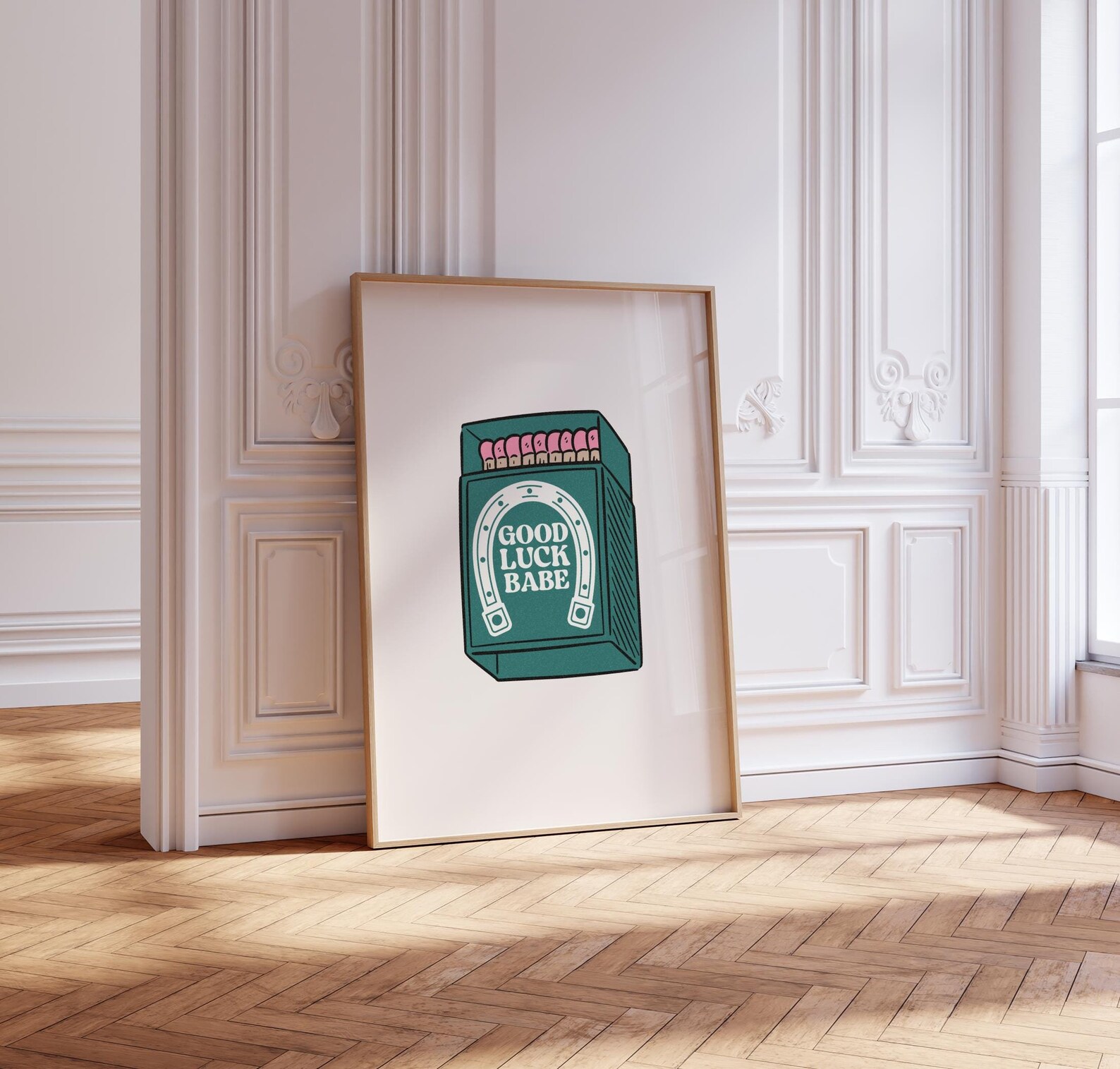 Good Luck Babe, Western Matchbook Art, Vintage Cowgirl Wall Art ...