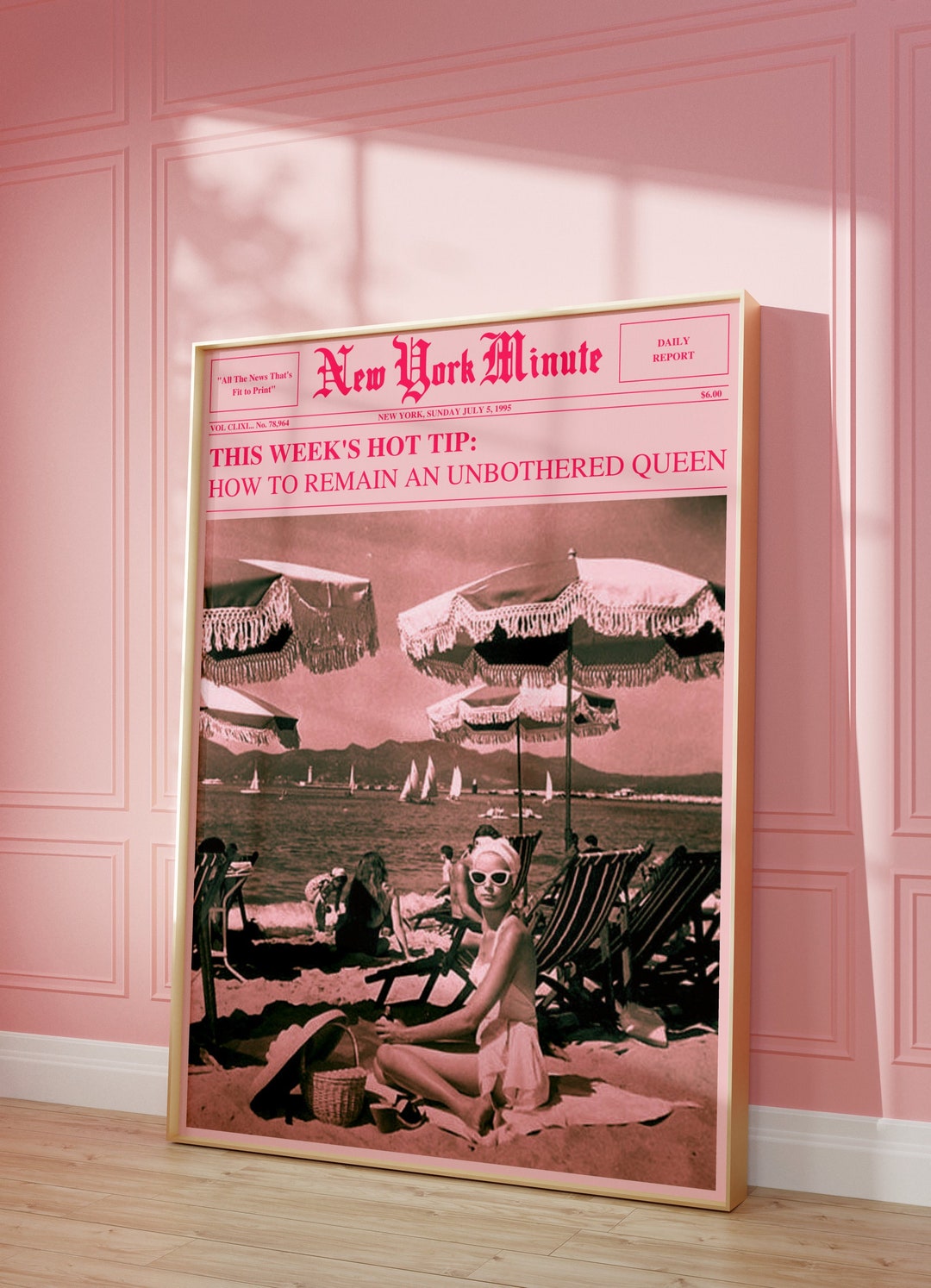 New York City Magazine Cover Poster, Trendy Headline, Headline Print ...