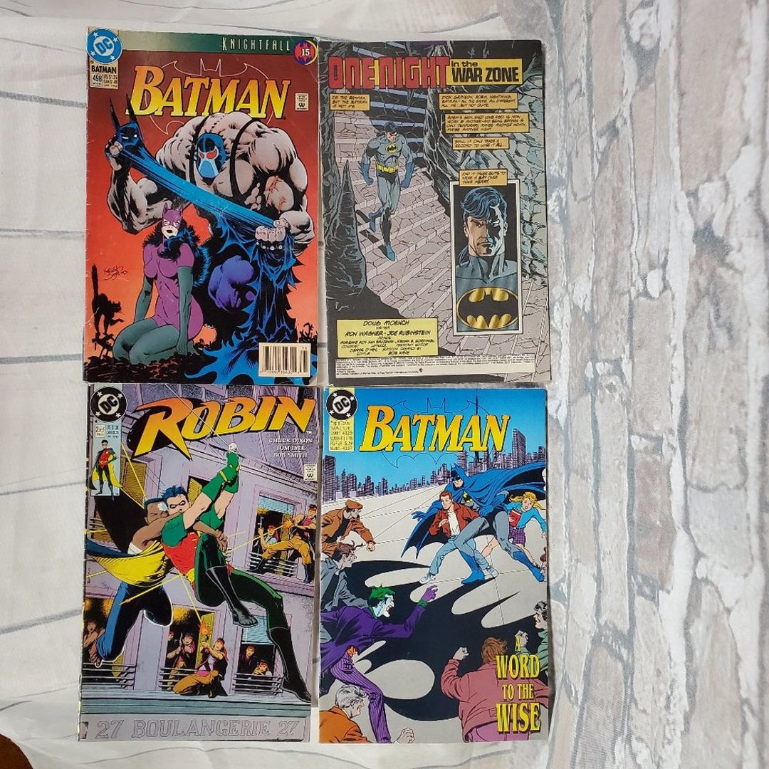 Vintage DC Comics Batman Robin Set of 4 - Etsy