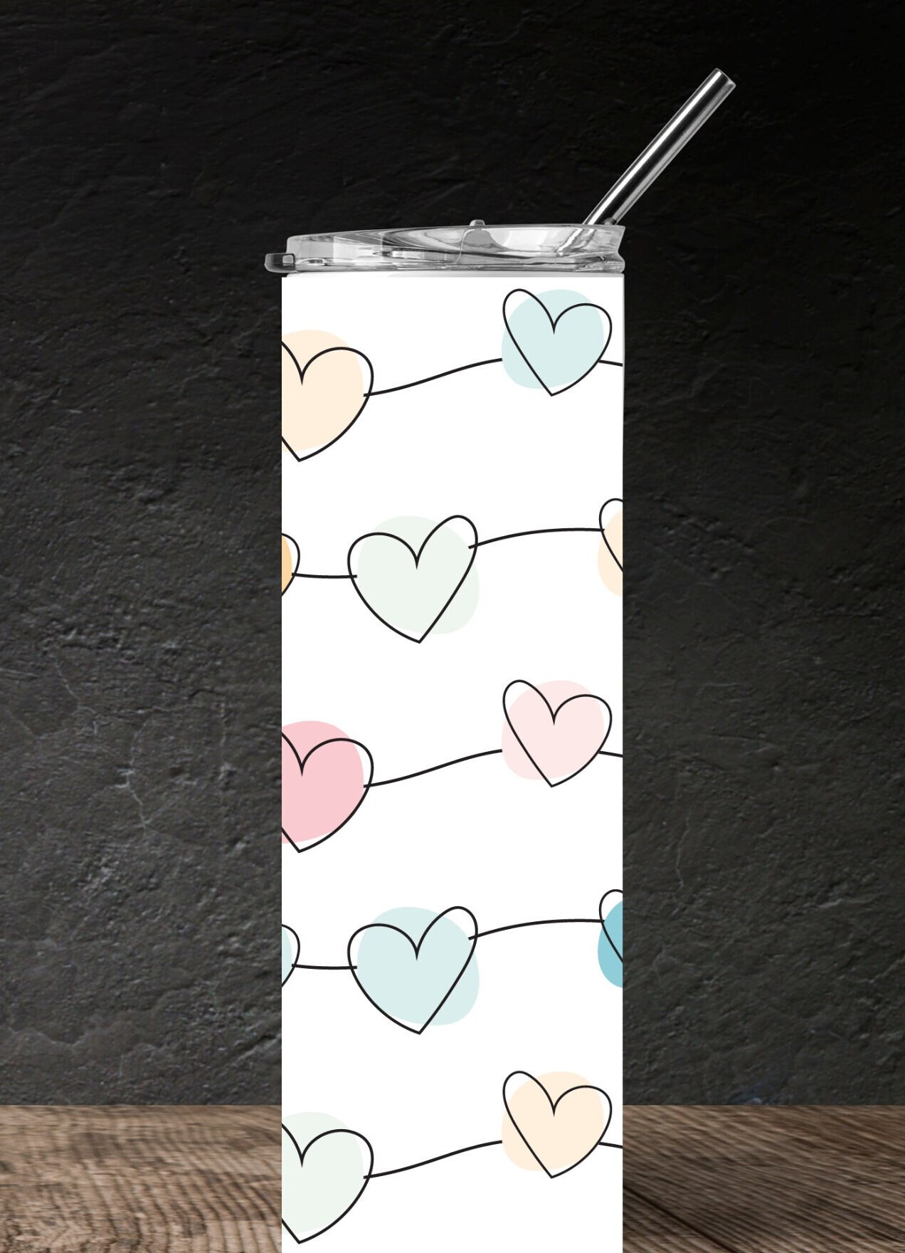 Heart String Digital Download for 20 Ounce Tumbler, Valentine's Heart ...