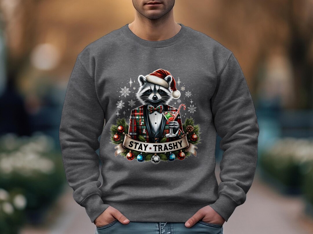 Classy Trashy Trash Panda, Trashy Christmas Raccoon Little Debbie Shirt ...