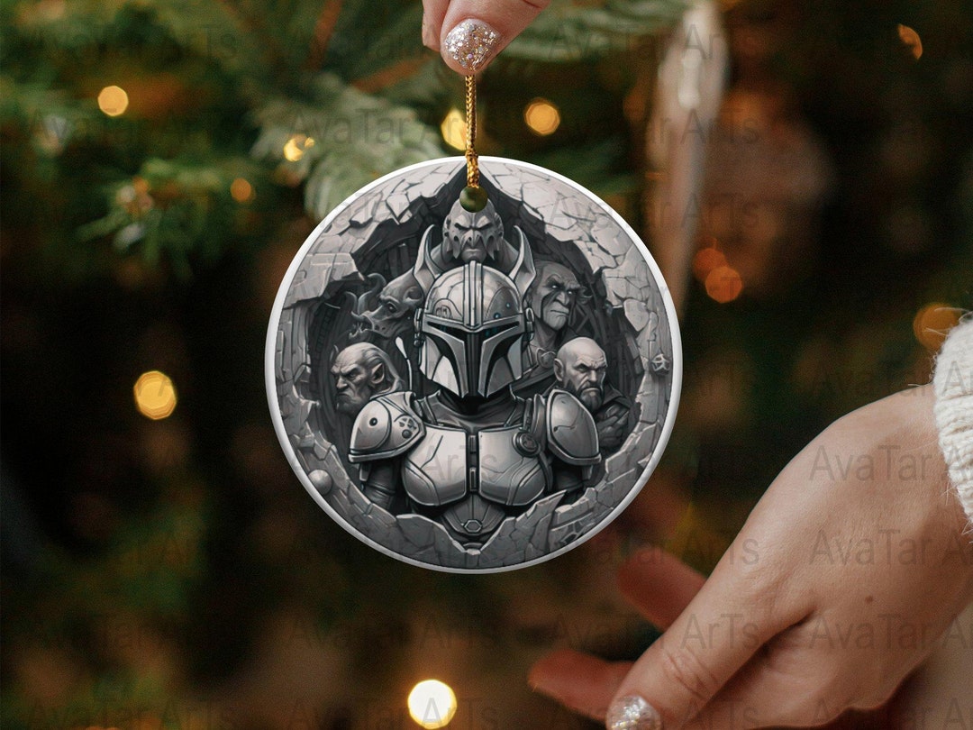 3D Christmas Break Through Ornament Sublimation PNG Instant Digital ...