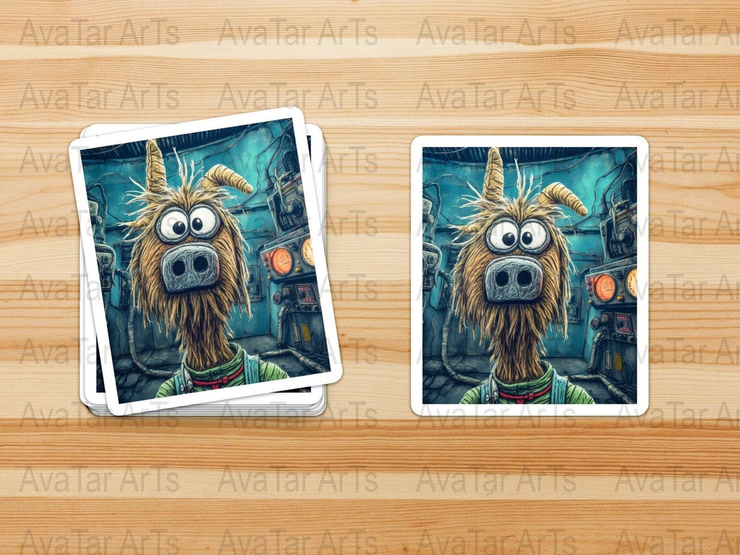 Whimsical Monster Digital Art Print, Colorful Kids Room Decor, Quirky ...