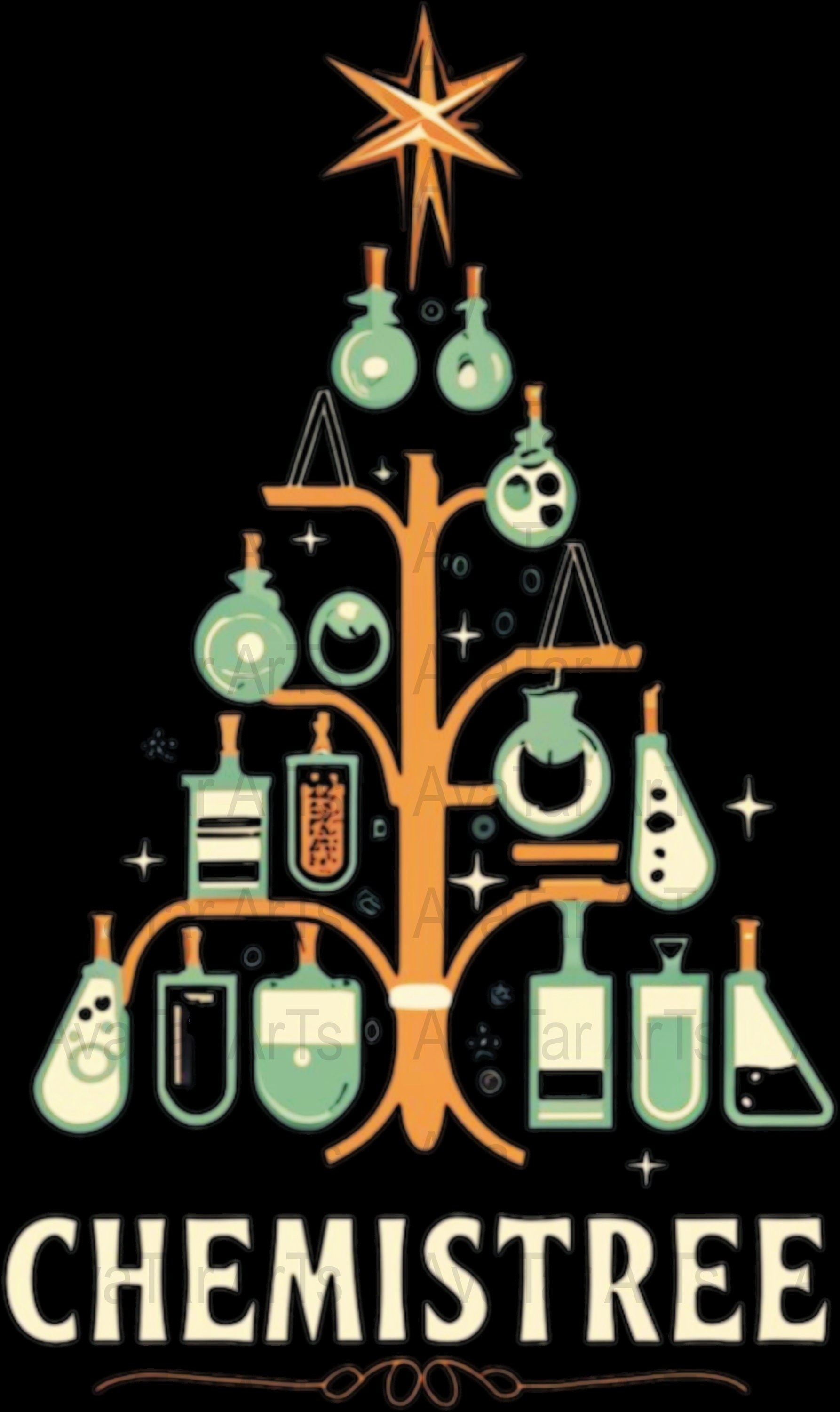 Oh Chemistree Beaker PNG SVG Digital Download, Science Teacher Gift ...
