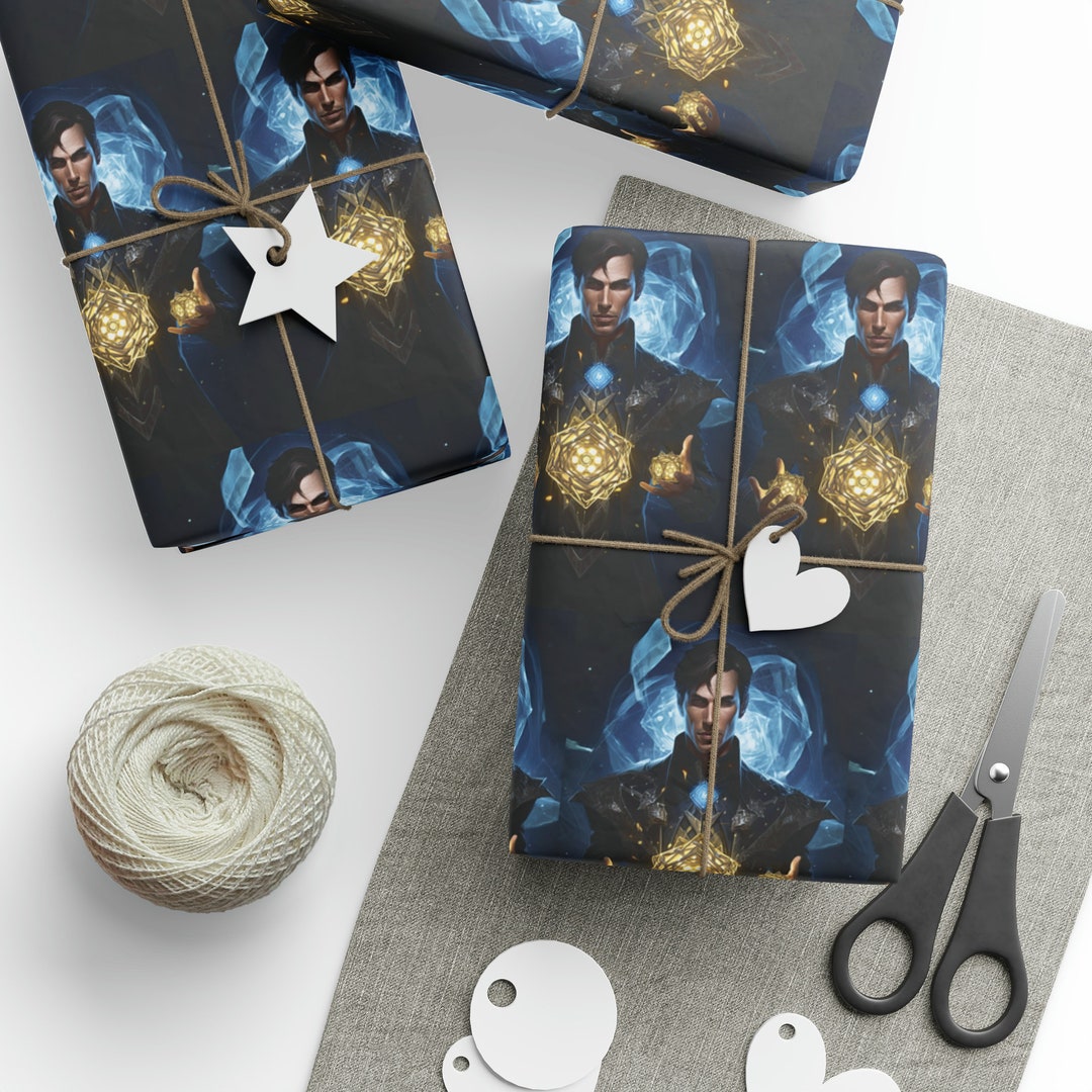 Magic Wizard Wrapping Paper Magic Wizard Gift Wrap Dnd Wrapping Paper ...