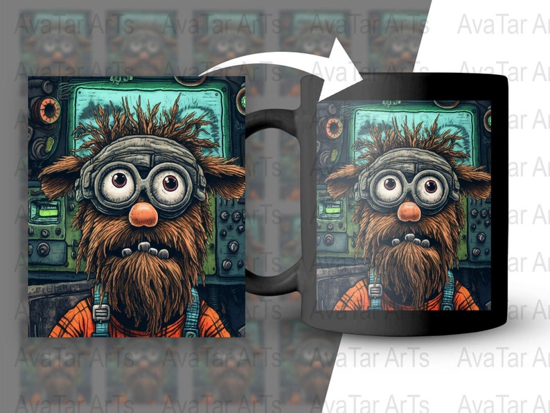Steampunk Pilot Character Digital Art, Vintage Aviator Illustration ...