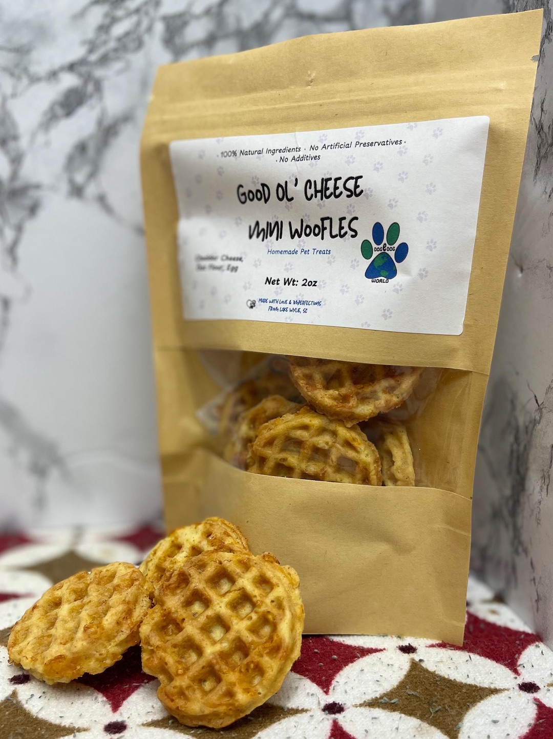 Good Ol’ Cheese Woofles: Cheddar Dog Treats • Crunchy Natural • Regular ...