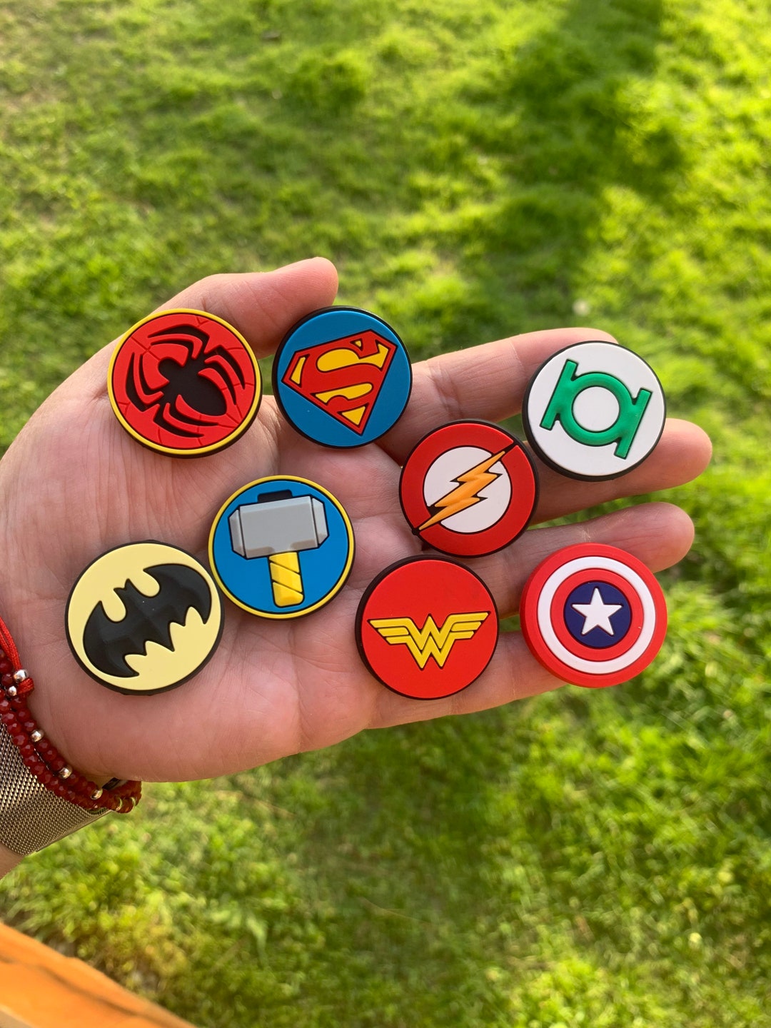 Super Hero Logo Croc Charms - Etsy