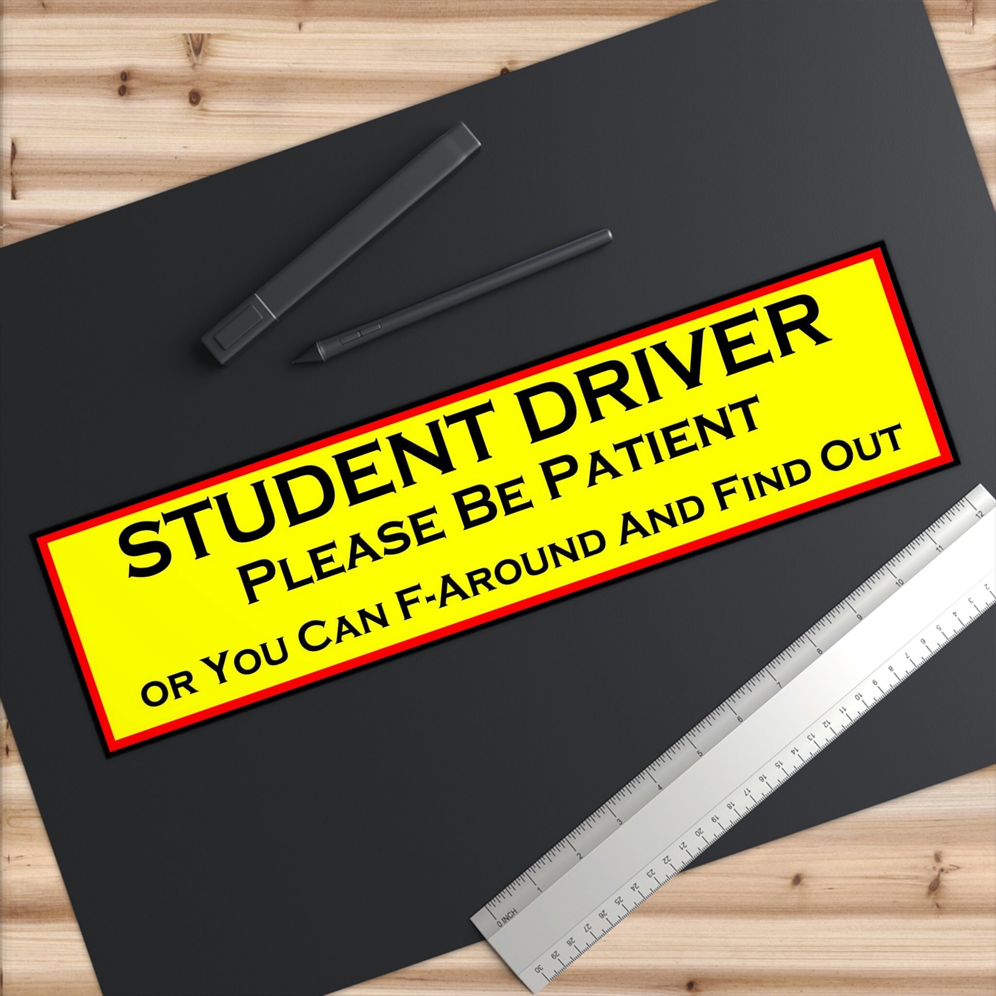 Student Driver - F-around and Find Out Bumper Sticker - Etsy