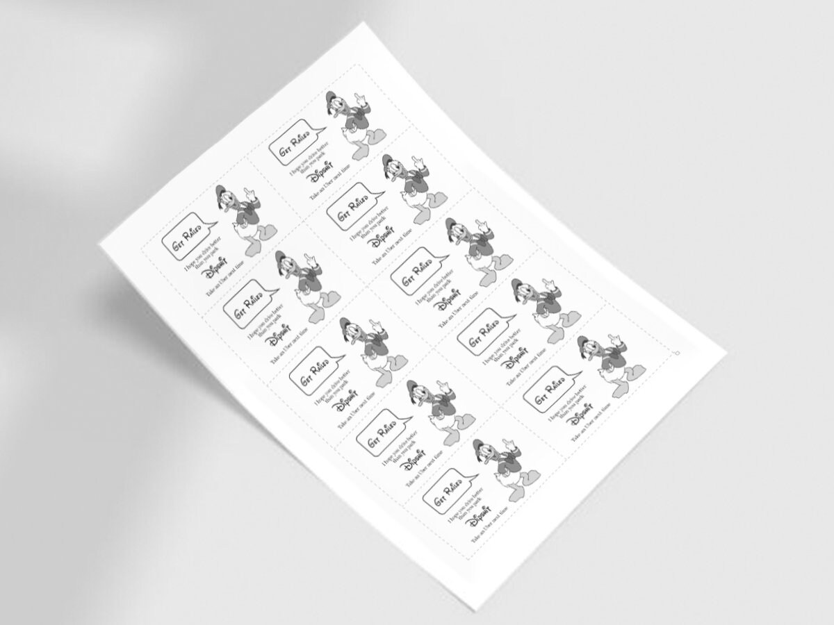 Funny Donald Duck Notes for Car Windshield With a Horrible Parking Job ...