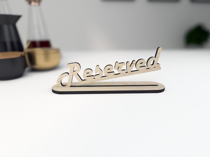 Reserved Table Sign, Reserved Wedding Sign, Reserved Sign, Laser Cut ...