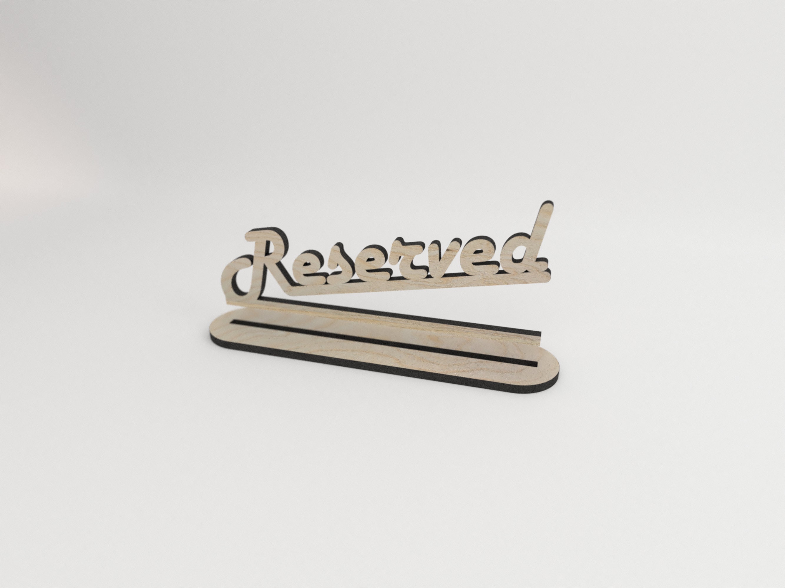 Reserved Table Sign, Reserved Wedding Sign, Reserved Sign, Laser Cut ...