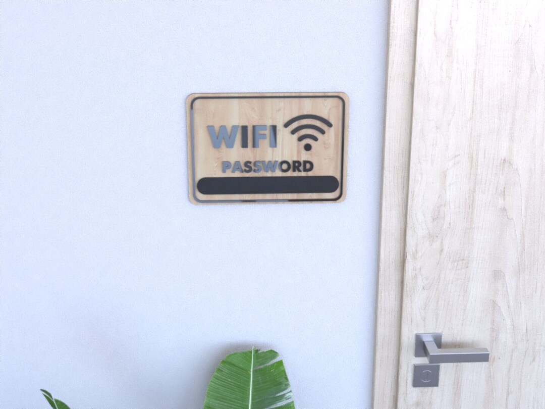 Wifi Password Sign, Digital Download, Laser Cut File, Airbnb Home Decor ...
