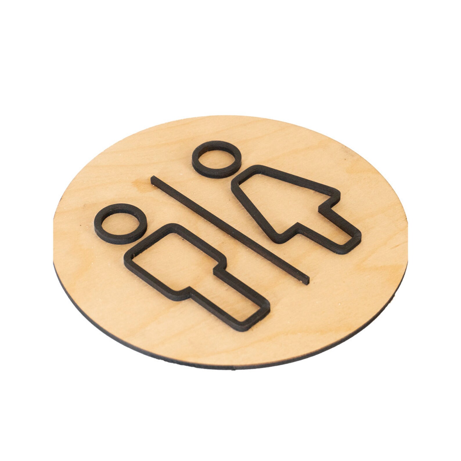 Bathroom WC Door Sign- Restroom Sign - Toilet Sign - WC Sign - Men's ...