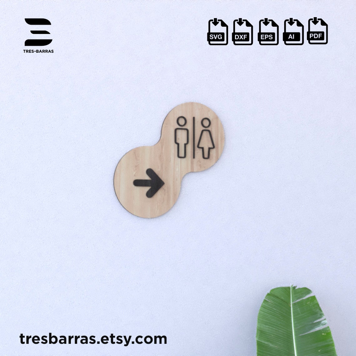 Womens/mens Office Restroom Sign Set - WC Signage- Bathroom WC Door ...