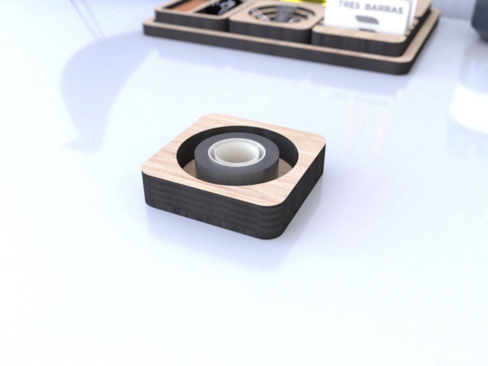 Masking Tape Holder Tray Digital File Cutting Laser File Tape Dispenser ...