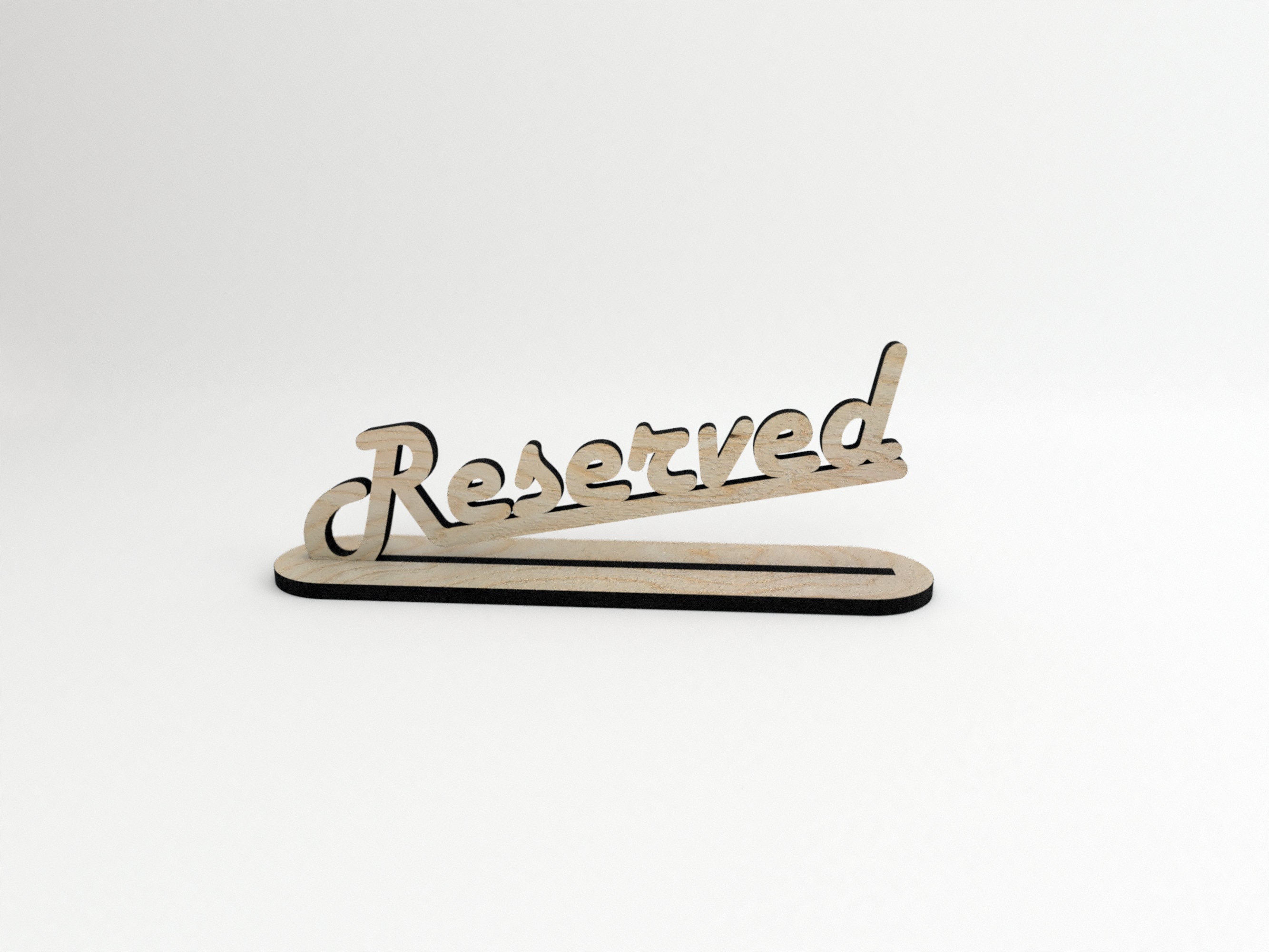 Reserved Table Sign, Reserved Wedding Sign, Reserved Sign, Laser Cut ...