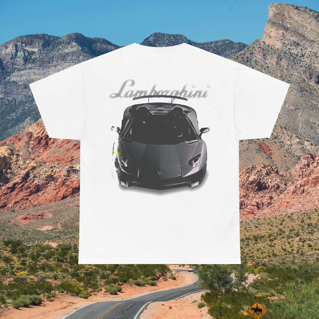 Lamborghini Graphic Tee, Streetwear T-shirt, Unisex Car Merch Shirt ...