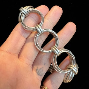 Vintage Chunky Loop Bracelet - Etsy