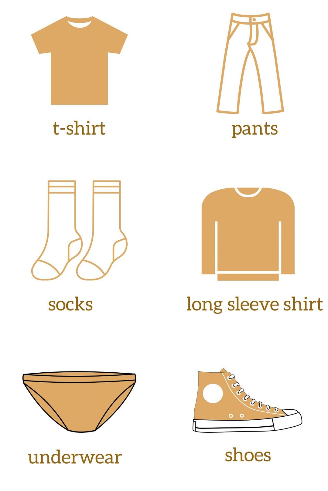 Visual Clothing Labels for Infants & Toddlers - Etsy