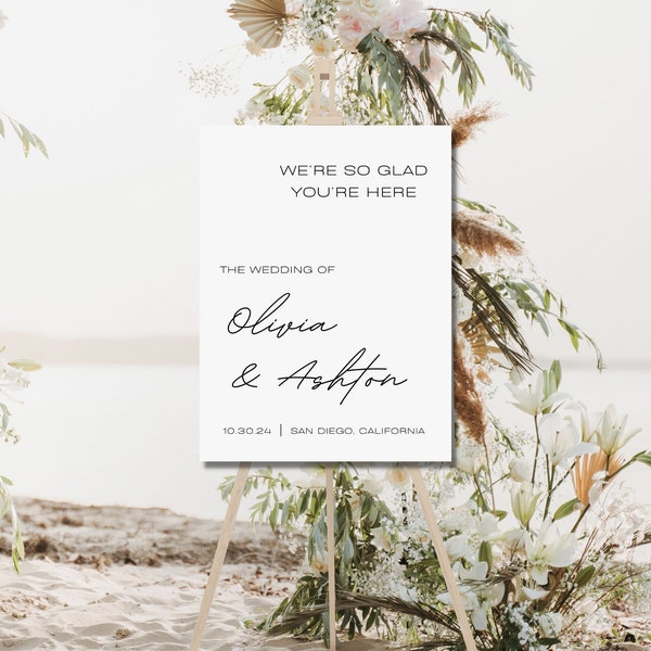 Wedding Sign Templates Canva - Etsy