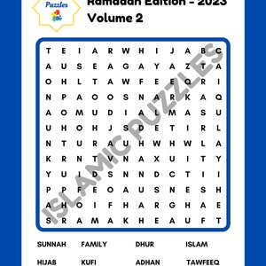 Ramadan Word Search Puzzles | Ramadan Activities for Kids | Ramadan ...