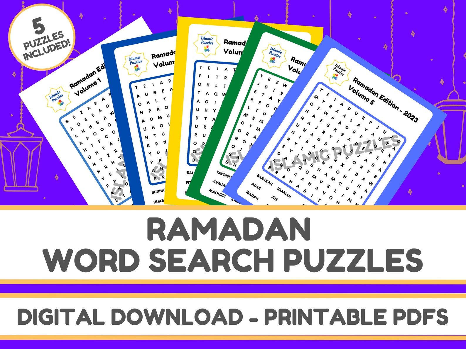 Ramadan Word Search Puzzles | Ramadan Activities for Kids | Ramadan ...