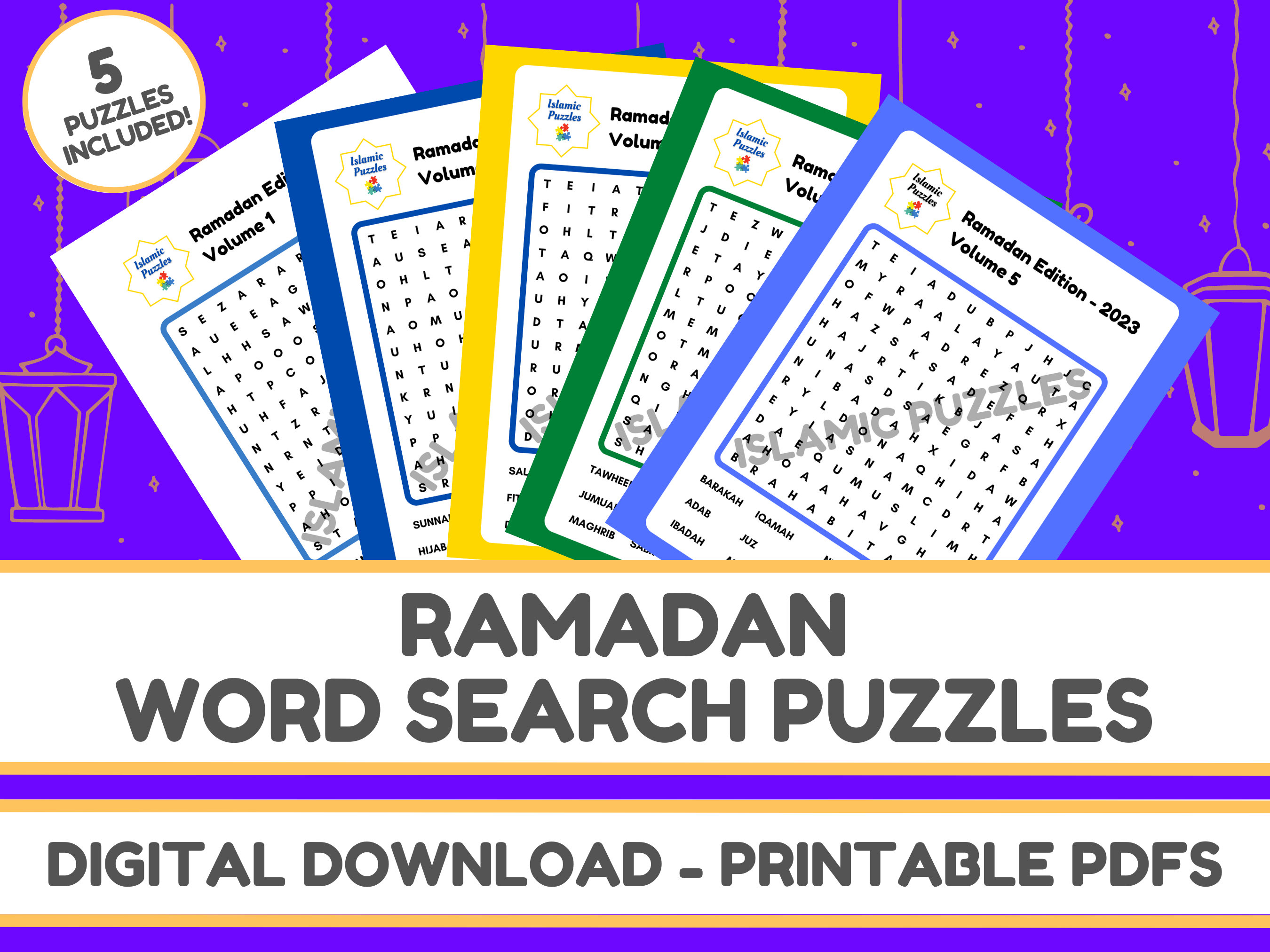 Ramadan Word Search Puzzles | Ramadan Activities for Kids | Ramadan ...