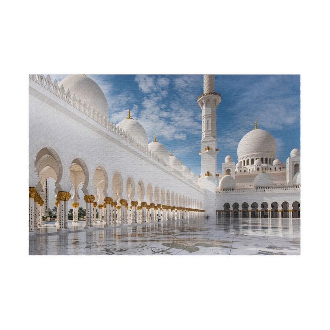 Islamic Puzzles - Sheikh Zayed Grand Mosque | Puzzles for Muslim Kids ...