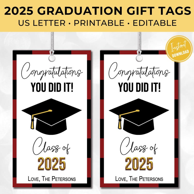 Graduation Gift Tags - 60+ Gift Ideas for 2025