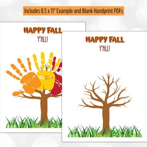 Thanksgiving Handprint Craft, Fall Handprint Craft Printable, Turkey ...
