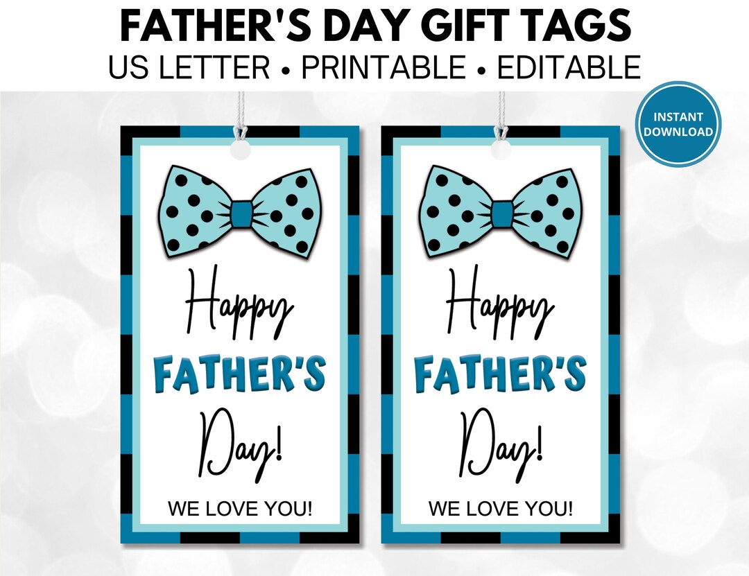 Father's Day Gift Tags for Church, Printable Gift Tags for Father's Day ...