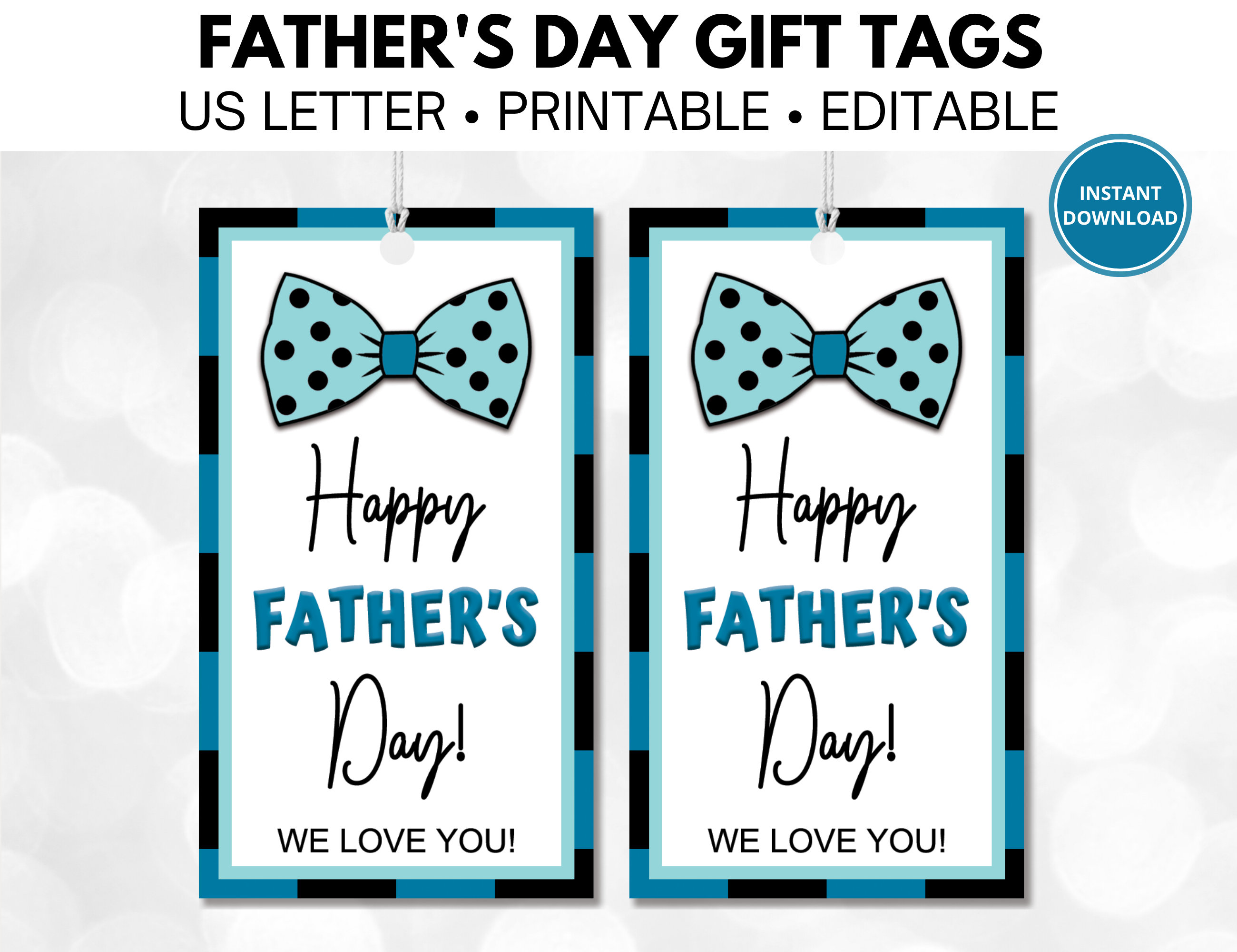 Father's Day Gift Tags for Church, Printable Gift Tags for Father's Day ...