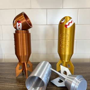 3D Printed Customizable Banzai Bullet Bill (f-bomb, the Bomb, I'm the ...