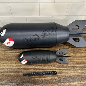 3D Printed Customizable Banzai Bullet Bill (f-bomb, the Bomb, I'm the ...
