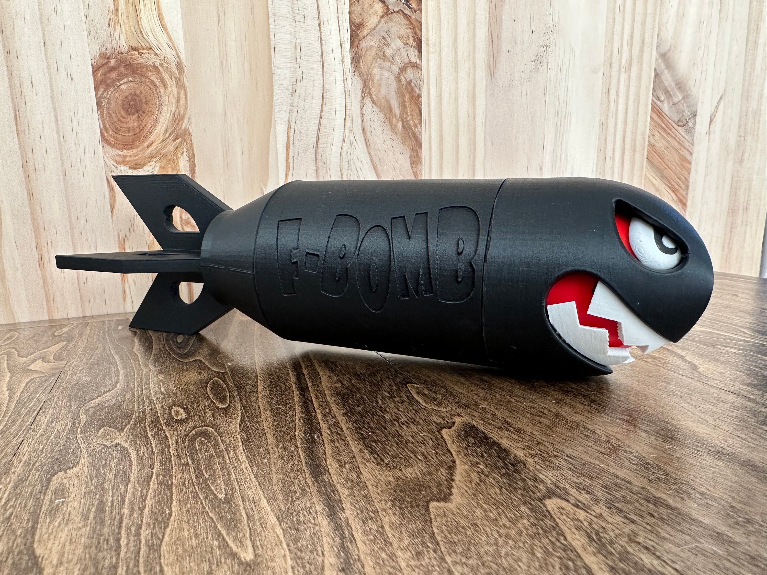 3D Printed Customizable Banzai Bullet Bill (f-bomb, the Bomb, I'm the ...