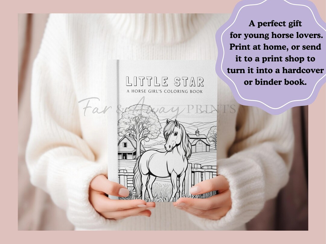 KIDS HORSE COLORING Book, Ages 5-10, Young Riders, Equestrians or ...