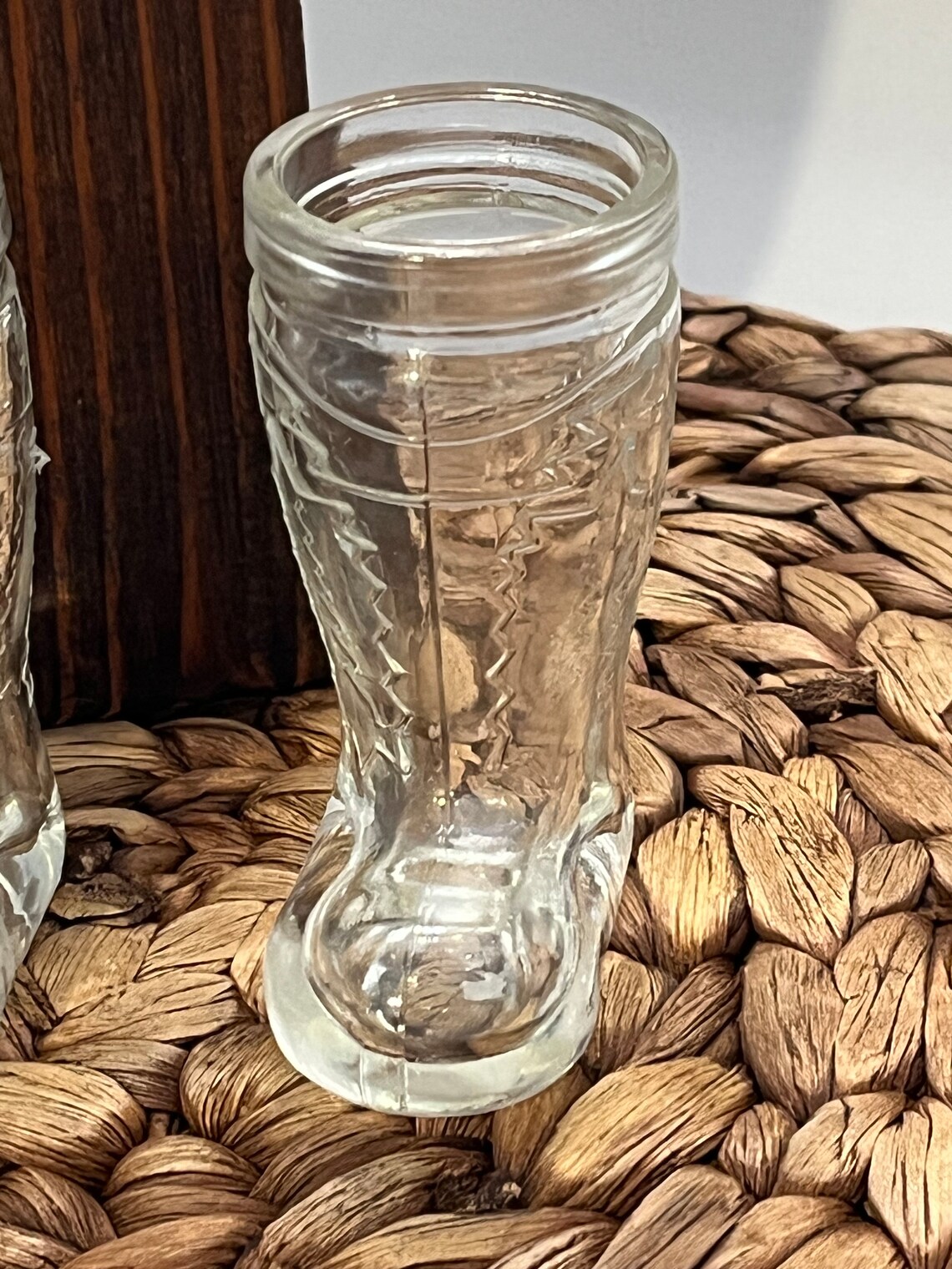 Two Cowboy Boot Shot Glasses Vintage - Etsy