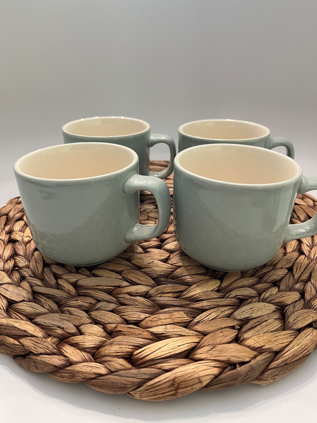 Four Noritake Misty Isle Blue Green Keltcraft Coffee Tea Mugs - Etsy