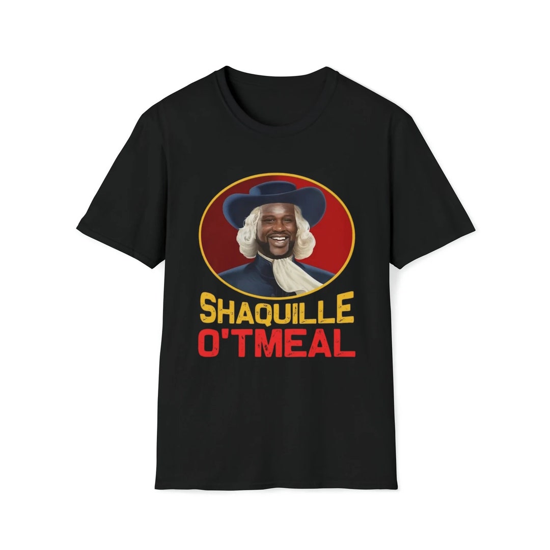 Shaquille Oatmeal Shaq Oneal Lakers Basketball Quaker Oats Funny Meme Shirt - Etsy