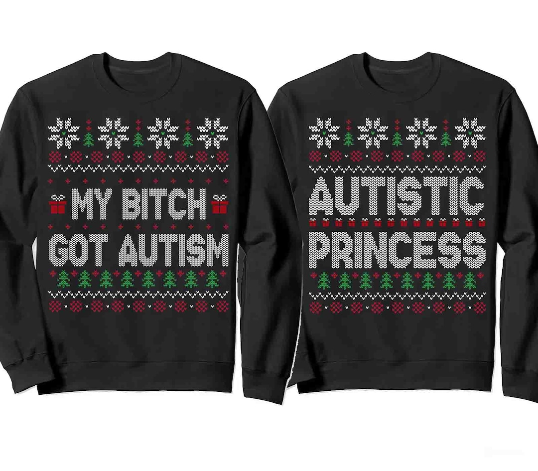 Funny Couples Ugly Christmas Sweatshirt, Couples Matching Ugly ...