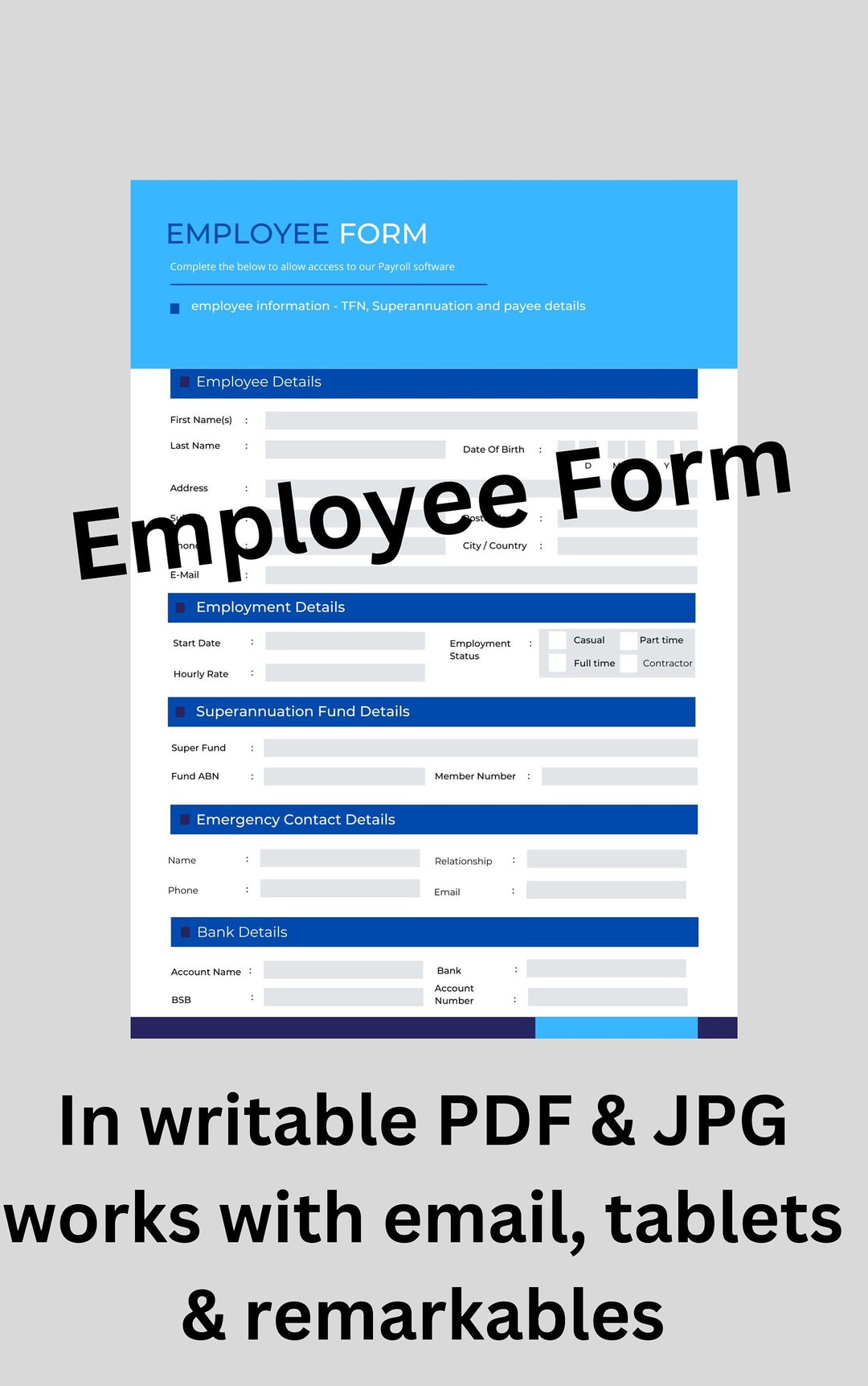 Employee Onboarding Form - Etsy