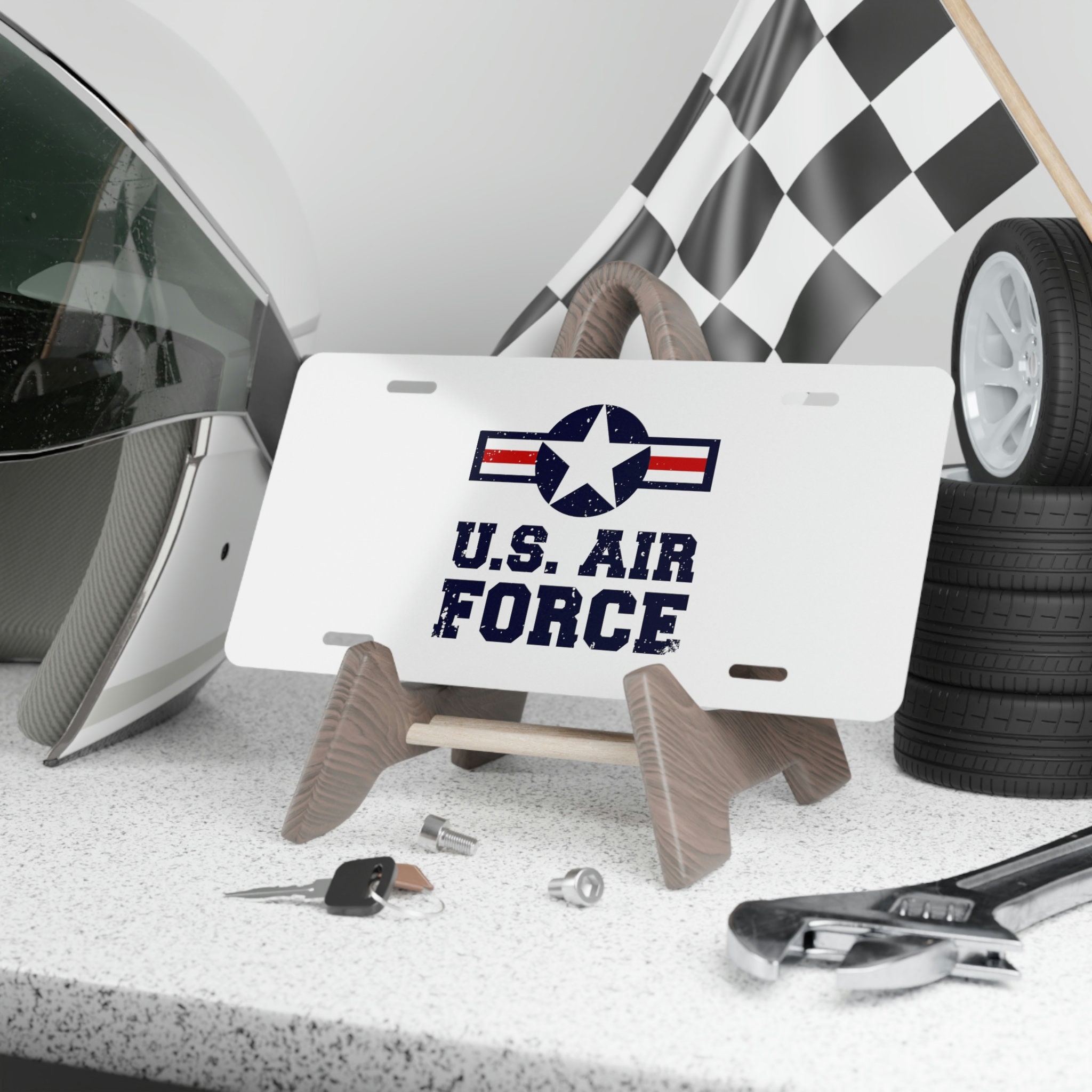 USAF Retro Logo Vanity Plate - Etsy